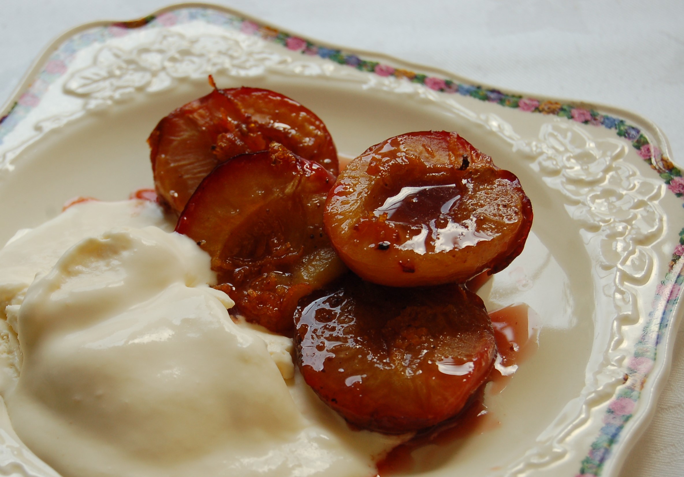 Plums roasting in August's kitchen! - Martin Fish - simply gardening